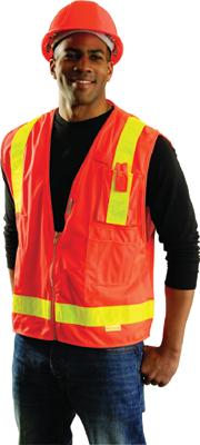 OCCSSLSDZ-OL OccuNomix Orange OccuLux® L'Orange Surveyor's Vest With 13 ...