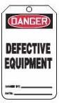 Danger Defective Equipment Safety Tag | All Safety Products