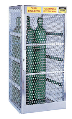 Justrite® Vertical Cylinder Storage Lockers | All Safety Products